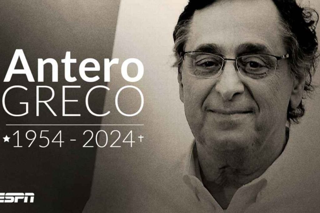 Morre Antero Greco, jornalista da ESPN, aos 69 anos